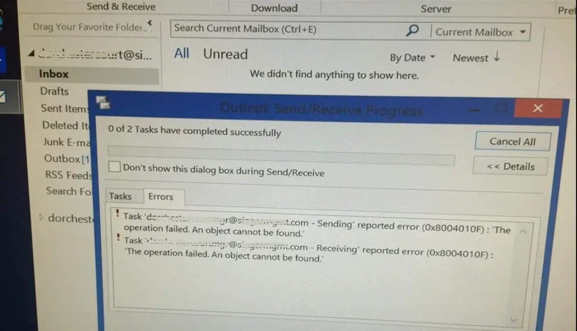No se puede acceder al archivo de datos de Outlook Error 0x8004010F ...