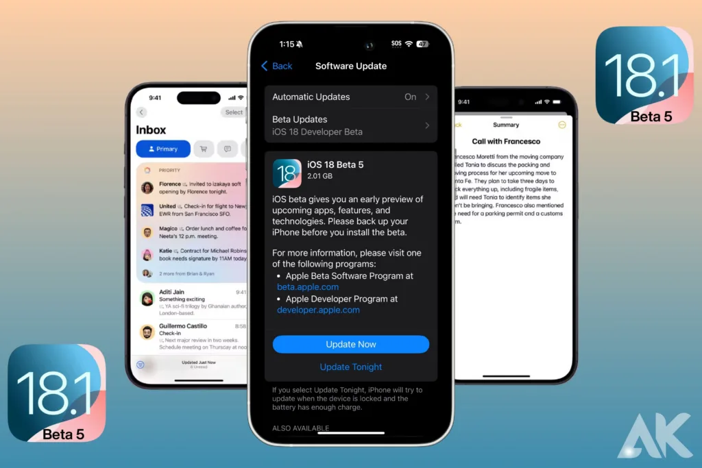 Presentación de iOS 18 Beta 5: Una guía completa para la actualización ...