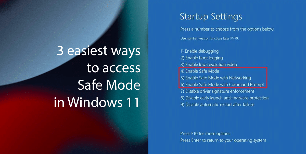 3 formas más fáciles de acceder al modo seguro en Windows 11 - Geek Global