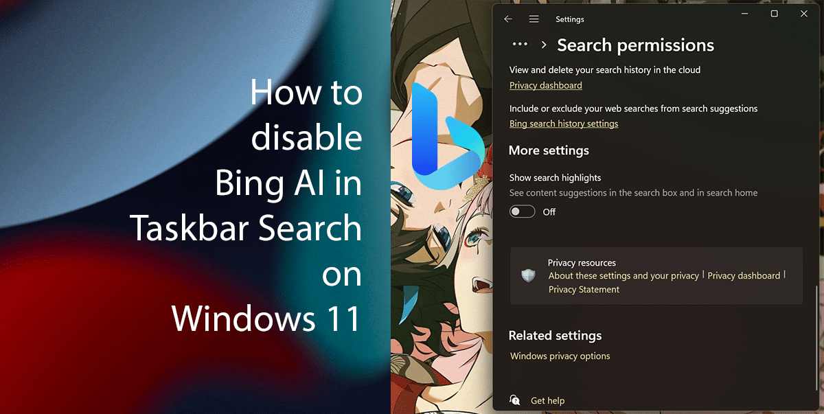 Cómo deshabilitar Bing Ai en la búsqueda de la barra de tareas en Windows 11 - Geek Global