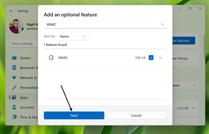 Agregar o eliminar WMIC en Windows 11 - Geek Global