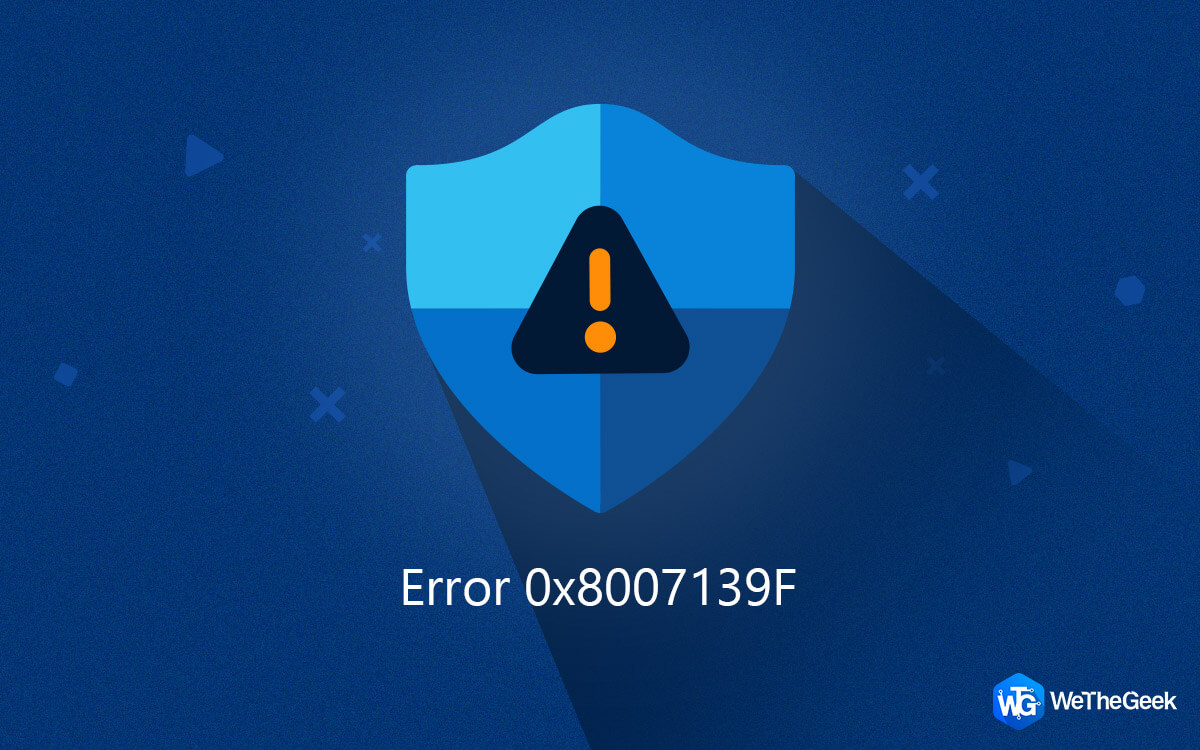 Cómo corregir el código de error de defensor de Windows 0x8007139f en ...