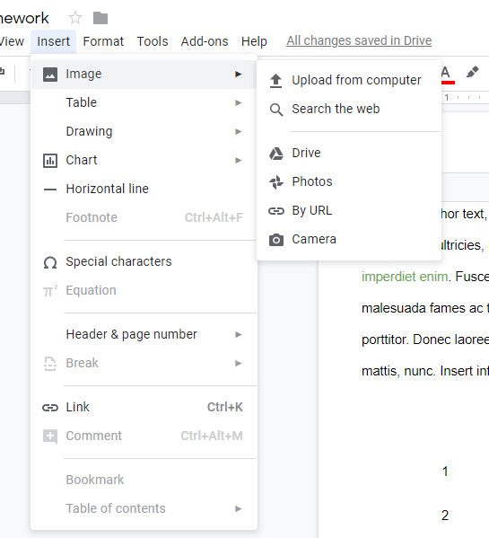 Cómo agregar una imagen a un encabezado en Google Docs - Geek Global