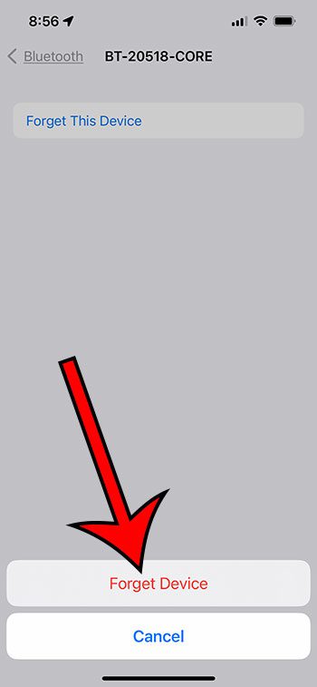 Cómo eliminar un dispositivo Bluetooth en un iPhone 13