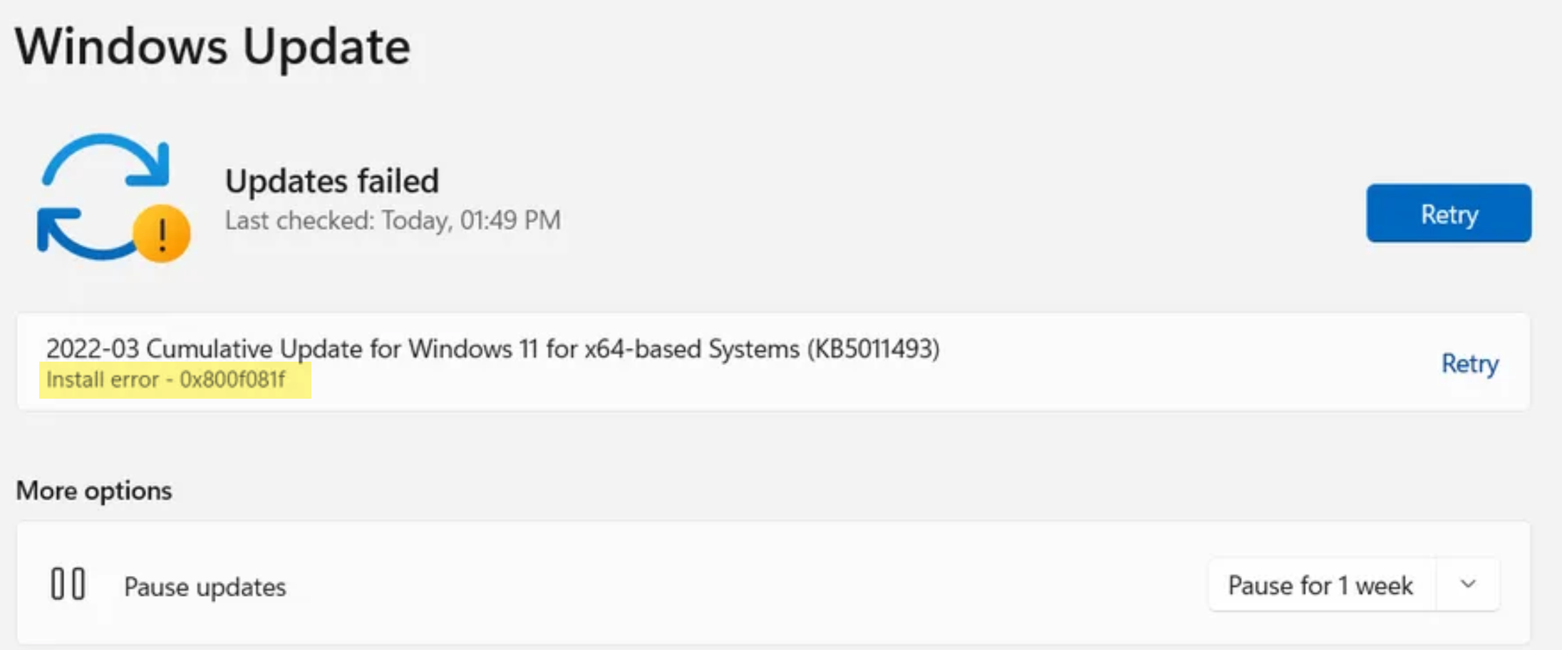 Errore di aggiornamento di Windows 0x800f081f in Windows 11/10 - Geek Global