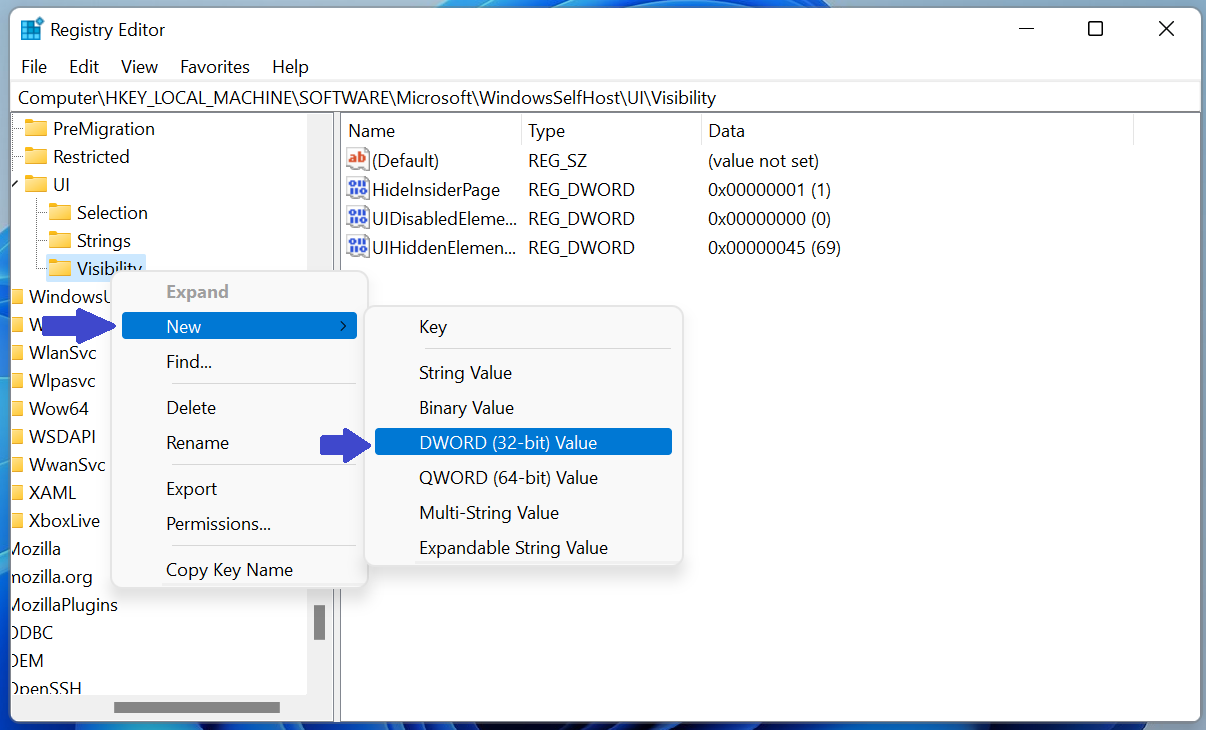 Mostra o nascondi le impostazioni del programma Insider Windows in Windows 11 - Geek Global