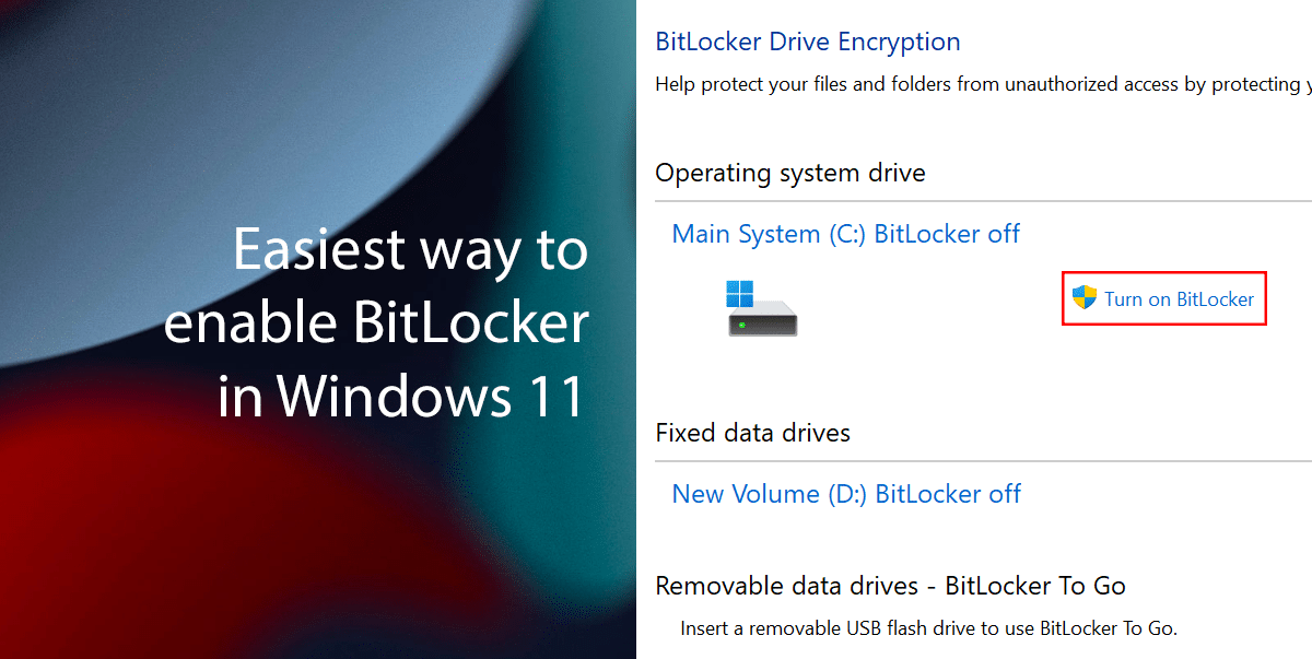 Maneira mais fácil de ativar o bitlocker no Windows 11 - Geek Global