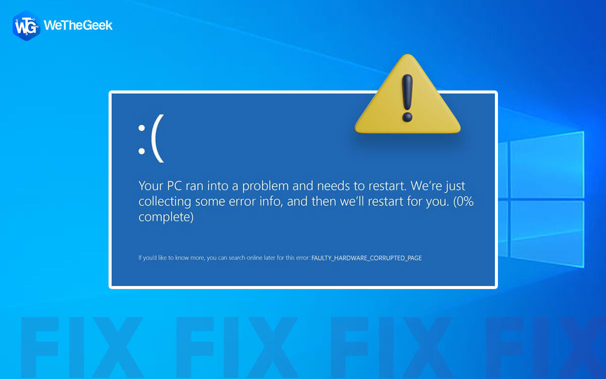 Como consertar páginas corrompidas de hardware com defeito no Windows ...