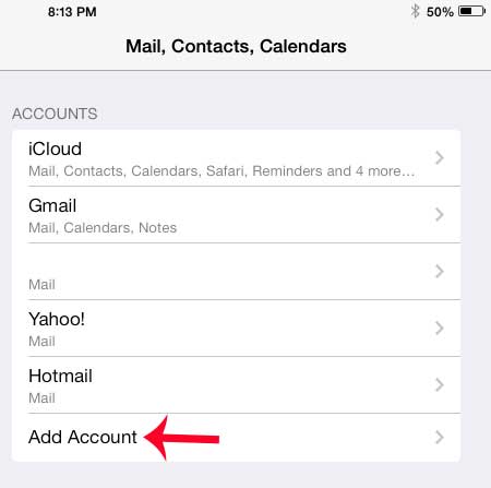 Como configurar o Gmail em um iPad