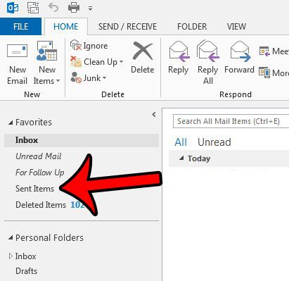 Como mostrar o nome do destinatário na pasta itens enviados do Outlook ...