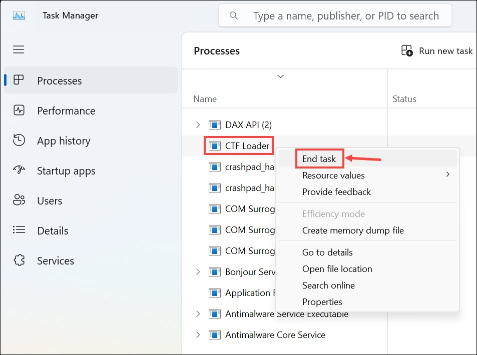 Qu'est-ce que le chargeur CTF dans Windows 11