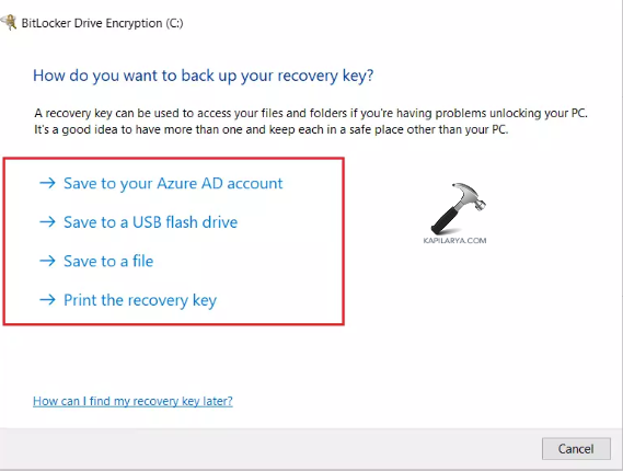 Correction: il n'y a plus d'options de récupération BitLocker - Geek Global