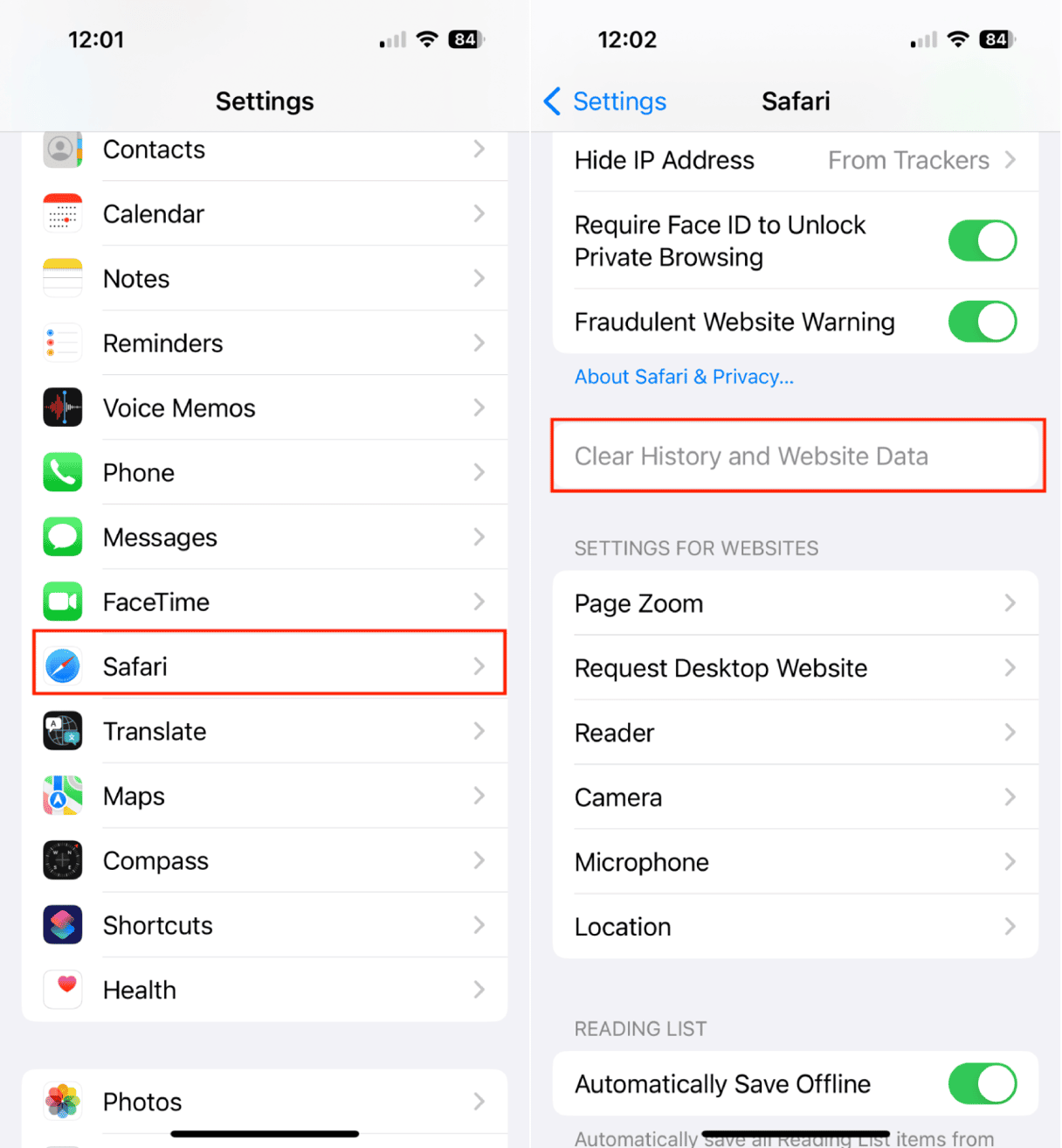 Comment effacer le cache Safari sur iPhone - Geek Global